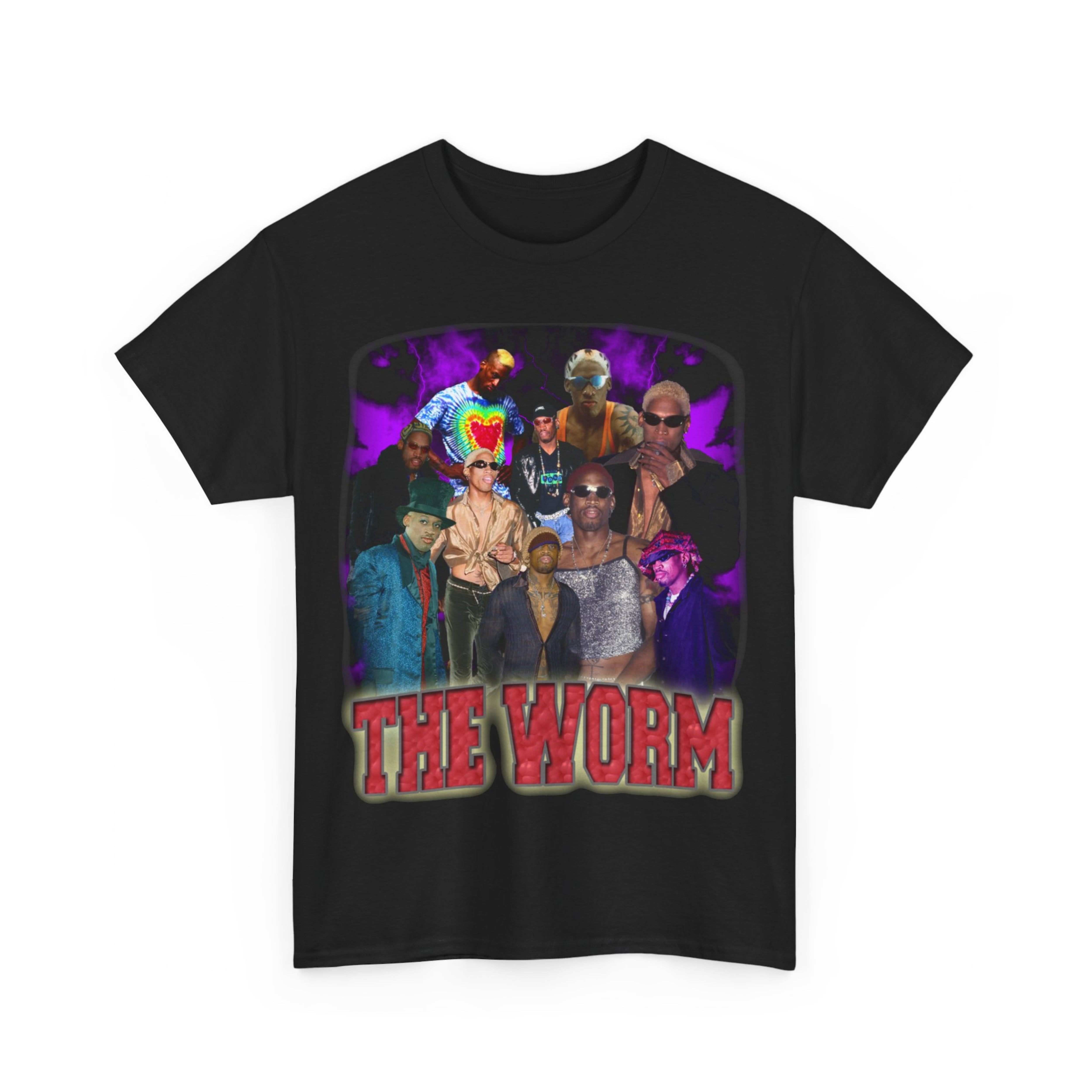 The Worm | Dennis Rodman | Vintage Rap Style Tee - Walmart.com