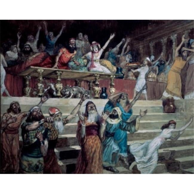 The Writing on the Wall James Tissot 1836-1902 French Jewish Museum New York City Poster Print ...