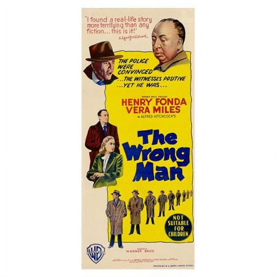 The Wrong Man - movie POSTER (Style B) (11" x 17") (1957) - Walmart.com