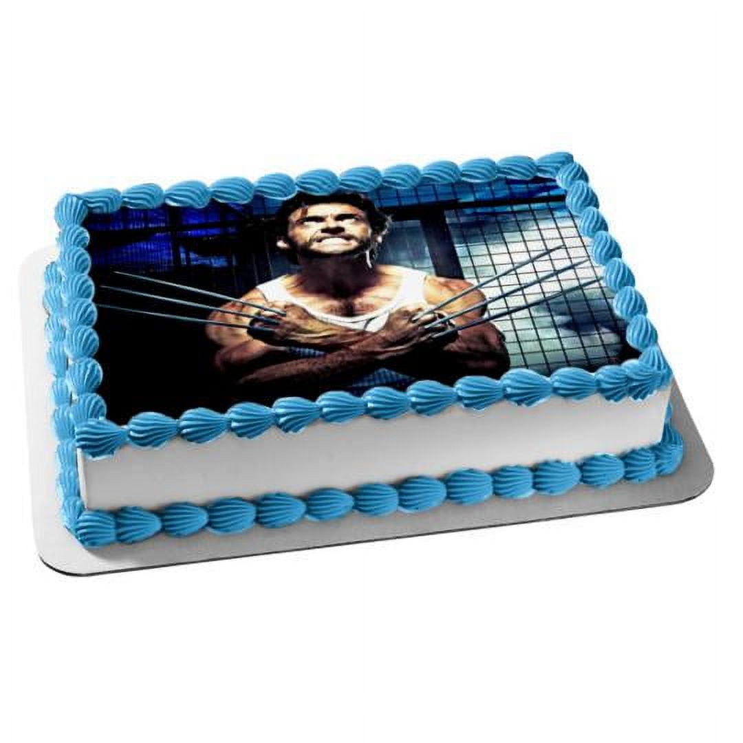 The X-Men Wolverine Logan Cage Edible Cake Topper Image ABPID04909 ...