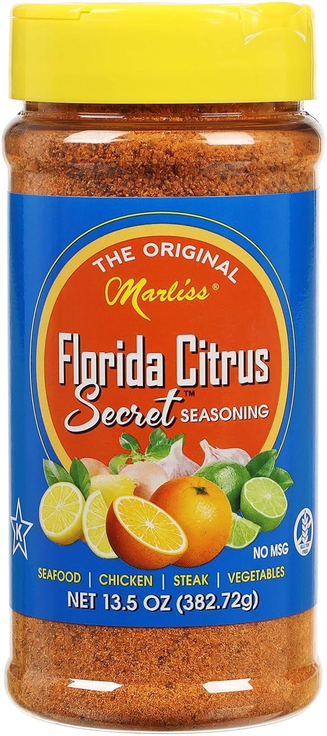Marliss Florida Citrus Seasoning Gluten-Free Vegan Powder Jar 13.5 Oz ...