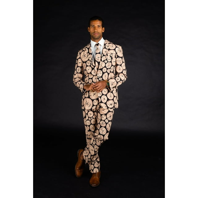 The Xmas Morning Wood - Shinesty Wood Print Christmas Suit US Jacket 42 ...