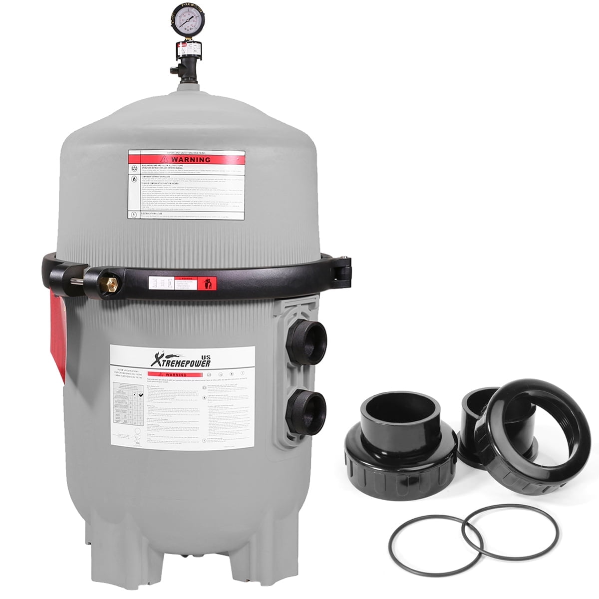 XtremepowerUS DE 48 SQ. FT. Inground Pool Filter with Vertical Grid for ...