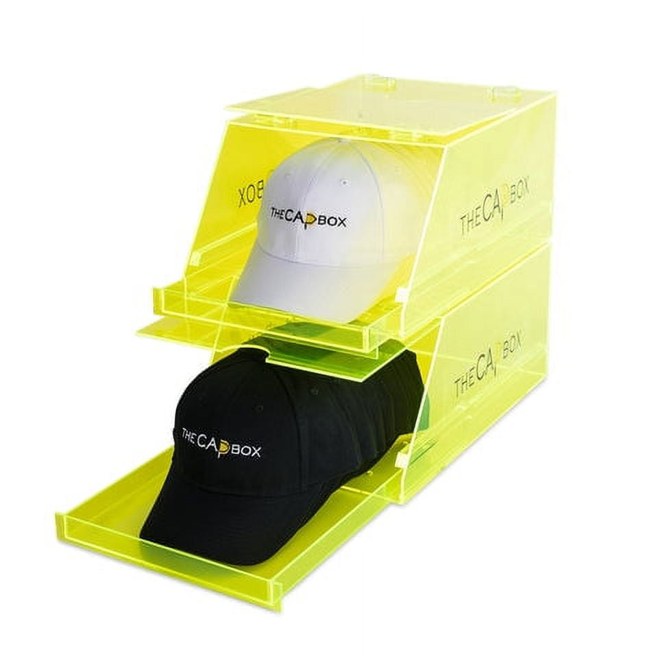 The Yellow CapBox Stackable Hatrack Cap Rack Hat Box Storage Containter ...