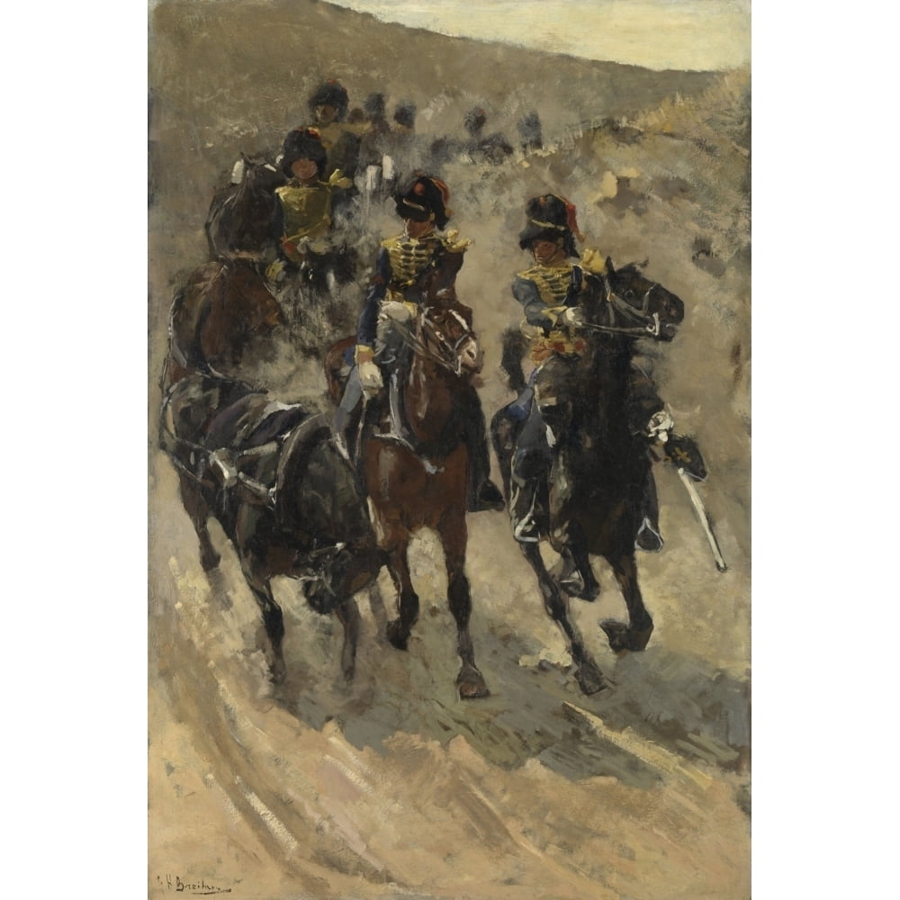 The Yellow Riders Poster Print - Walmart.com