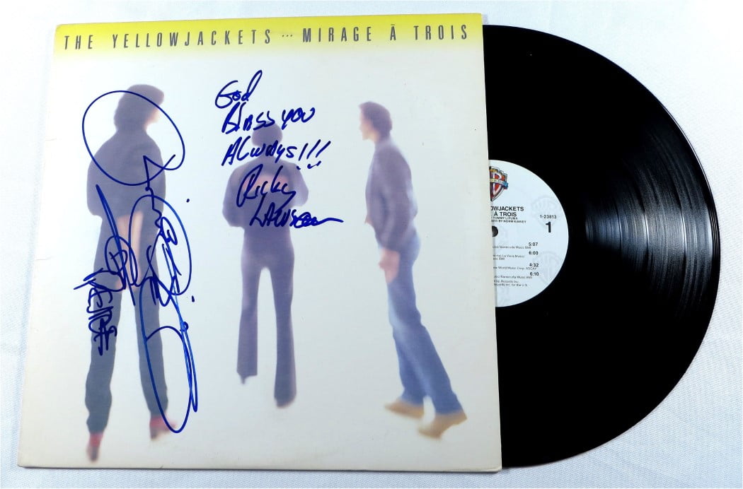 The Yellowjackets Band Autographed Record Album Cover Lawson Haslip JSA ...