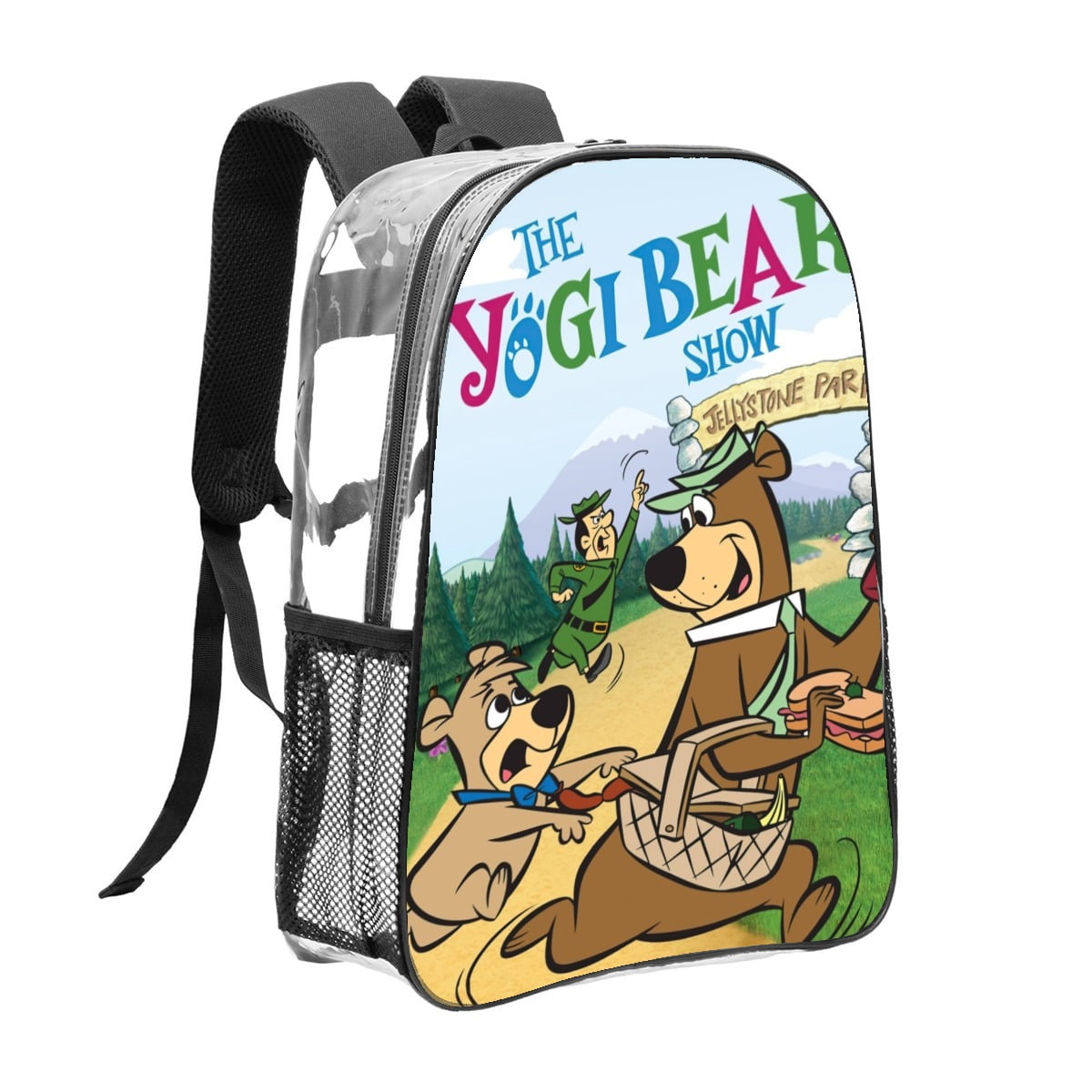 The Yogi Bear Show Pattern Transparent Backpack Lightweight And ...