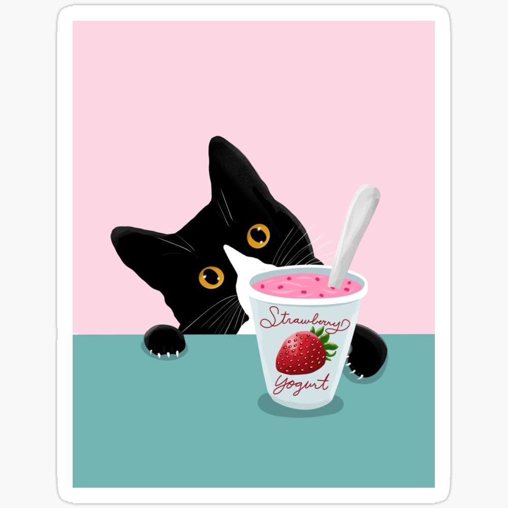 The Yogurt Thief Sticker Phone Decal Water Bottle Stickers Car Decals ...