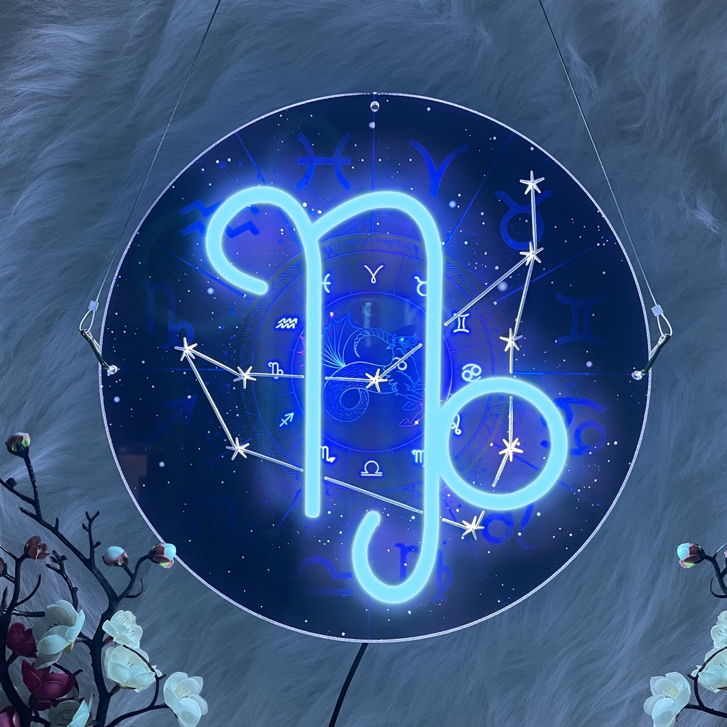 The Zodiac Horoscope Neon Sign,Capricorn LED Neon Signs For Wall Decor ...