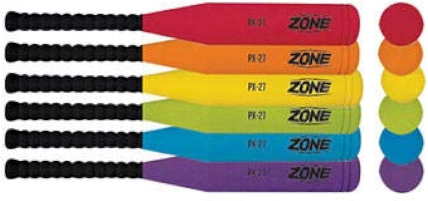 The Zone™ PX Foam Bottle Bat Set of 6-27" Wide Barrel or 29" Narrow ...