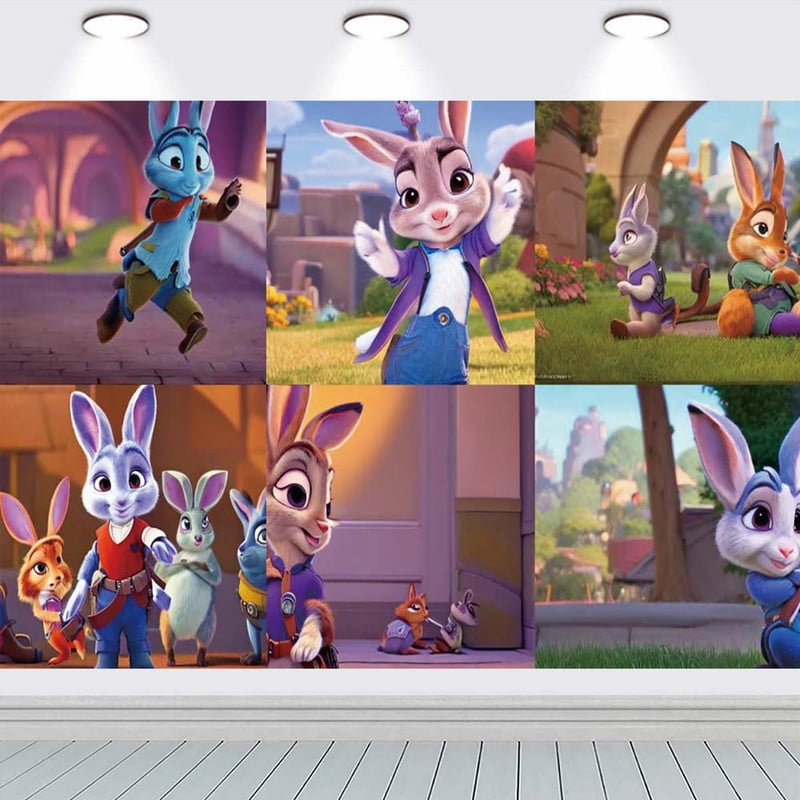 The Zootopia Backdrop Taspestry Banner Party Supplies Background Poster ...