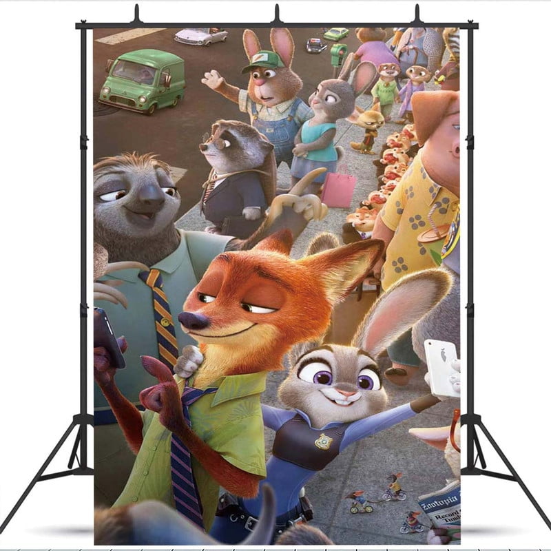 The Zootopia Birthday Party Supplies Banner Backdrop Background ...