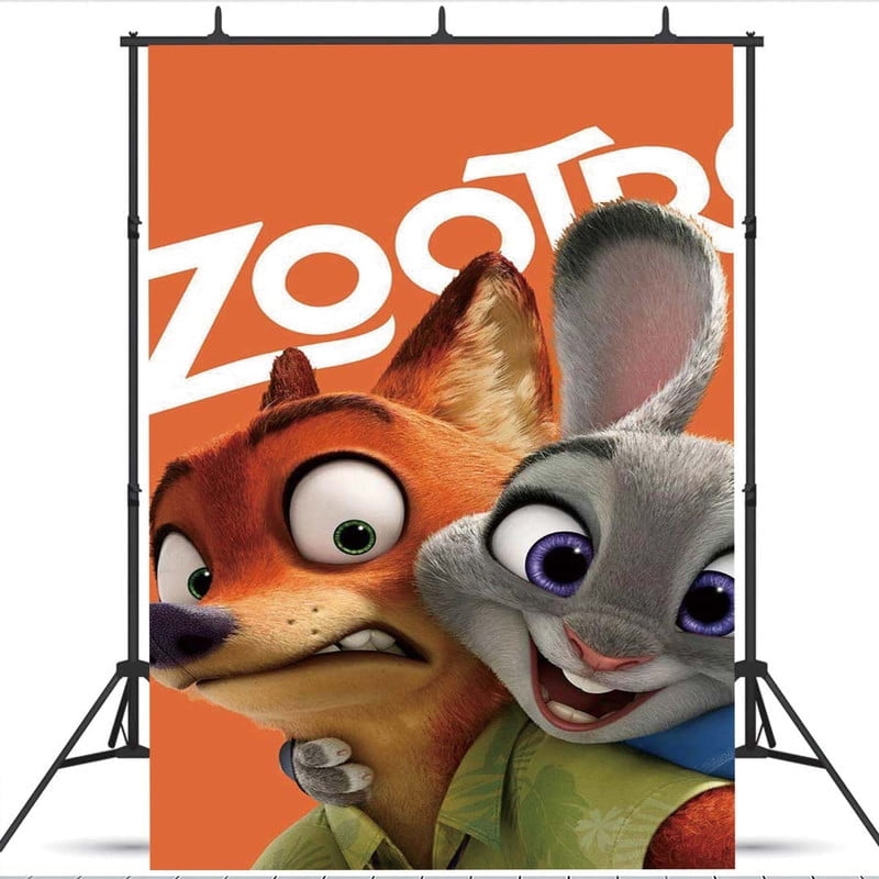 The Zootopia Party Supplies Backdrop Banner Poster Birthday Decorations ...