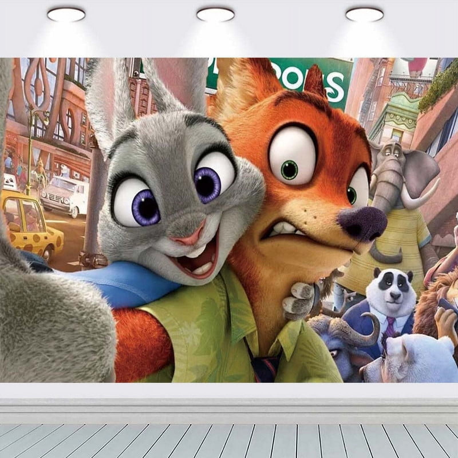The Zootopia Poster Backdrop Banner Party Supplies Birthday Decorations ...