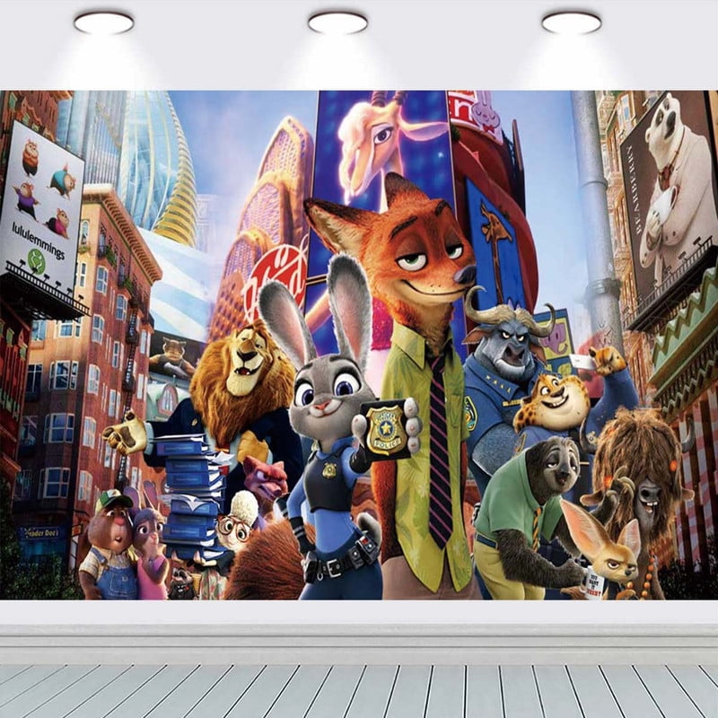 The Zootopia Taspestry Wall Decor Backdrop Banner Party Supplies Poster ...
