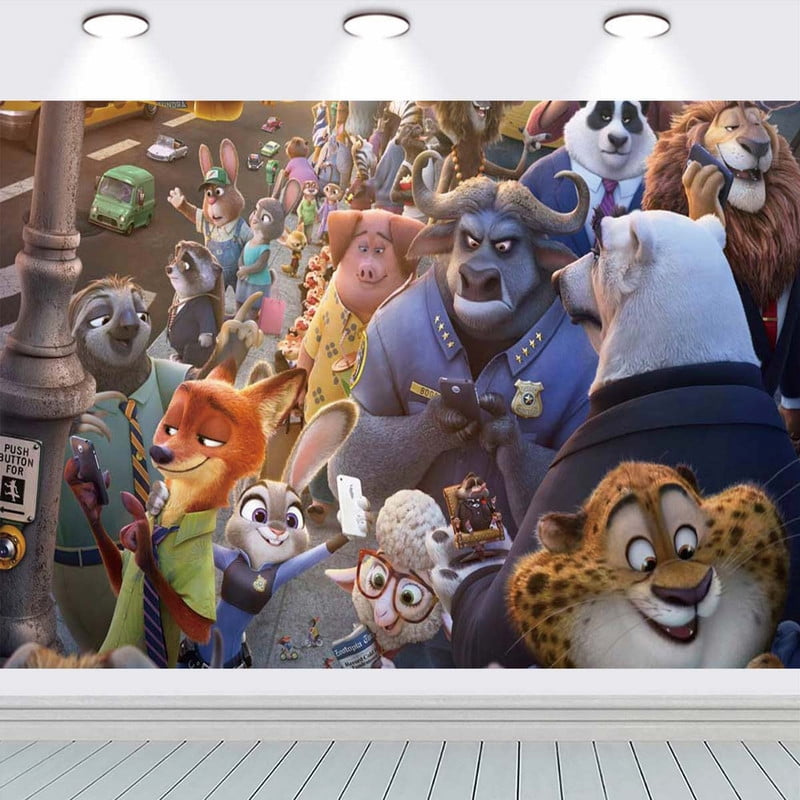 The Zootopia Taspestry Wall Decor Party Supplies Background ...