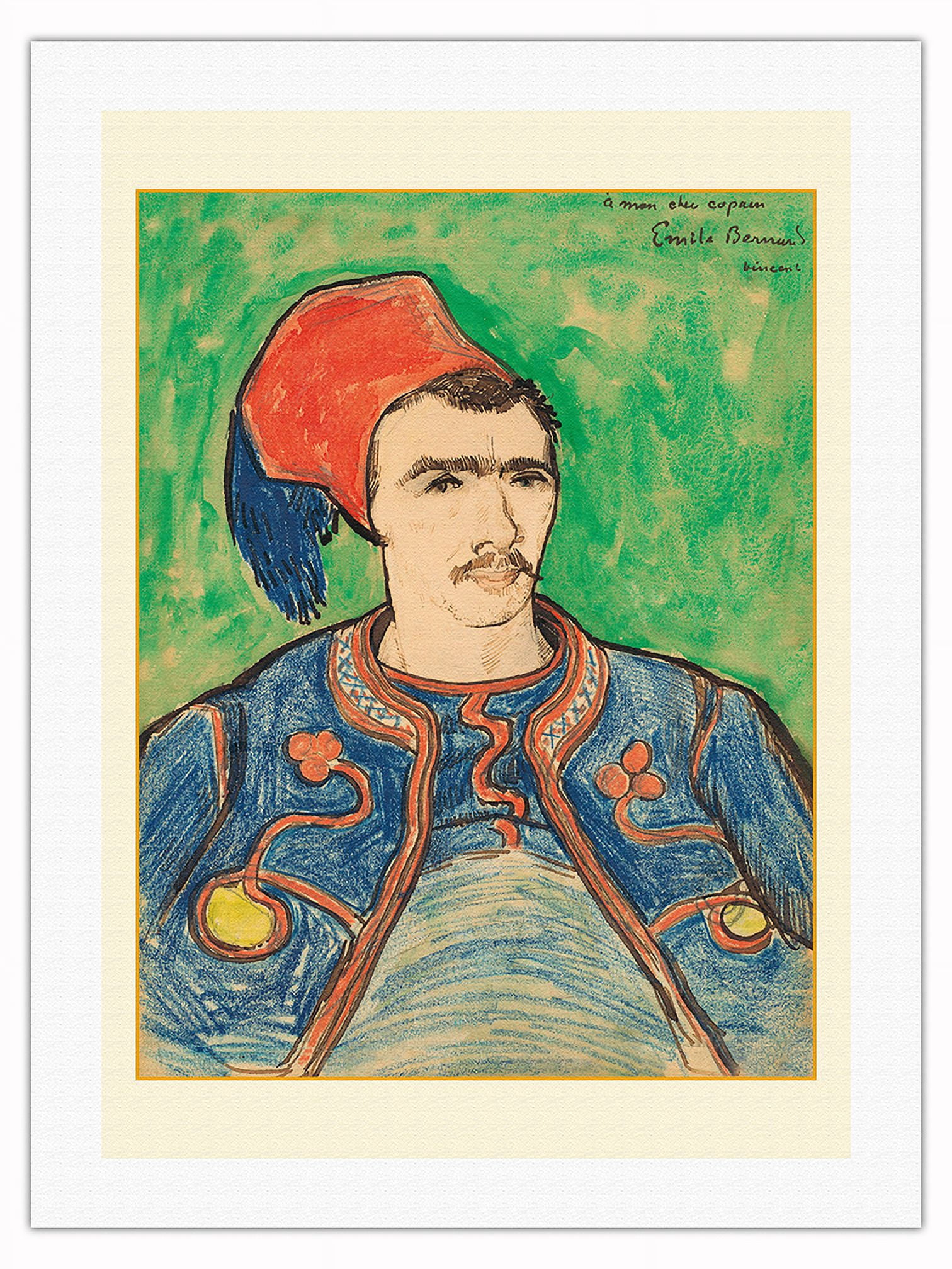 The Zouave - Portrait of French Army Soldier - From an Original Color ...