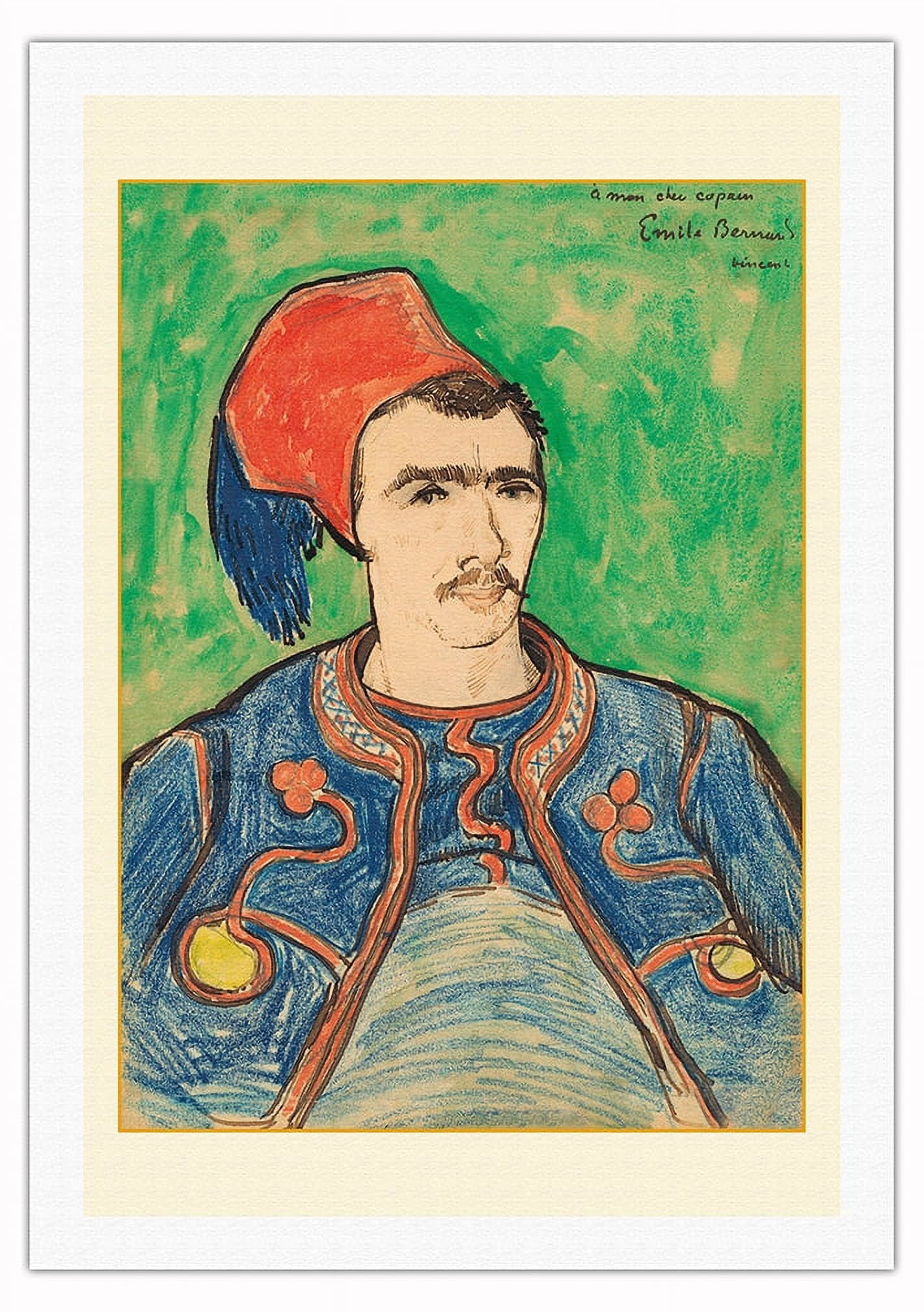 The Zouave - Portrait of French Army Soldier - From an Original Color ...