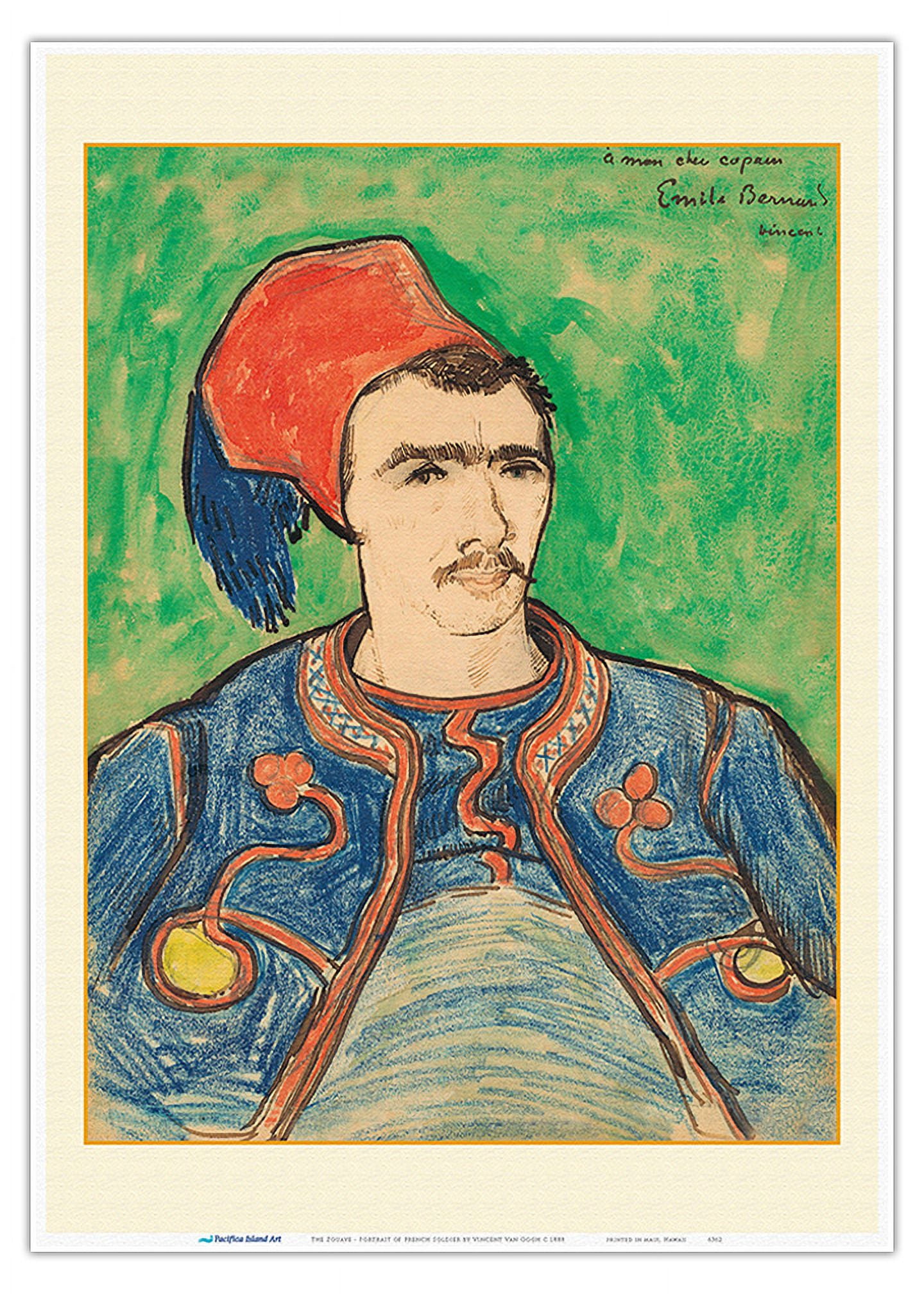 The Zouave - Portrait of French Army Soldier - From an Original Color ...