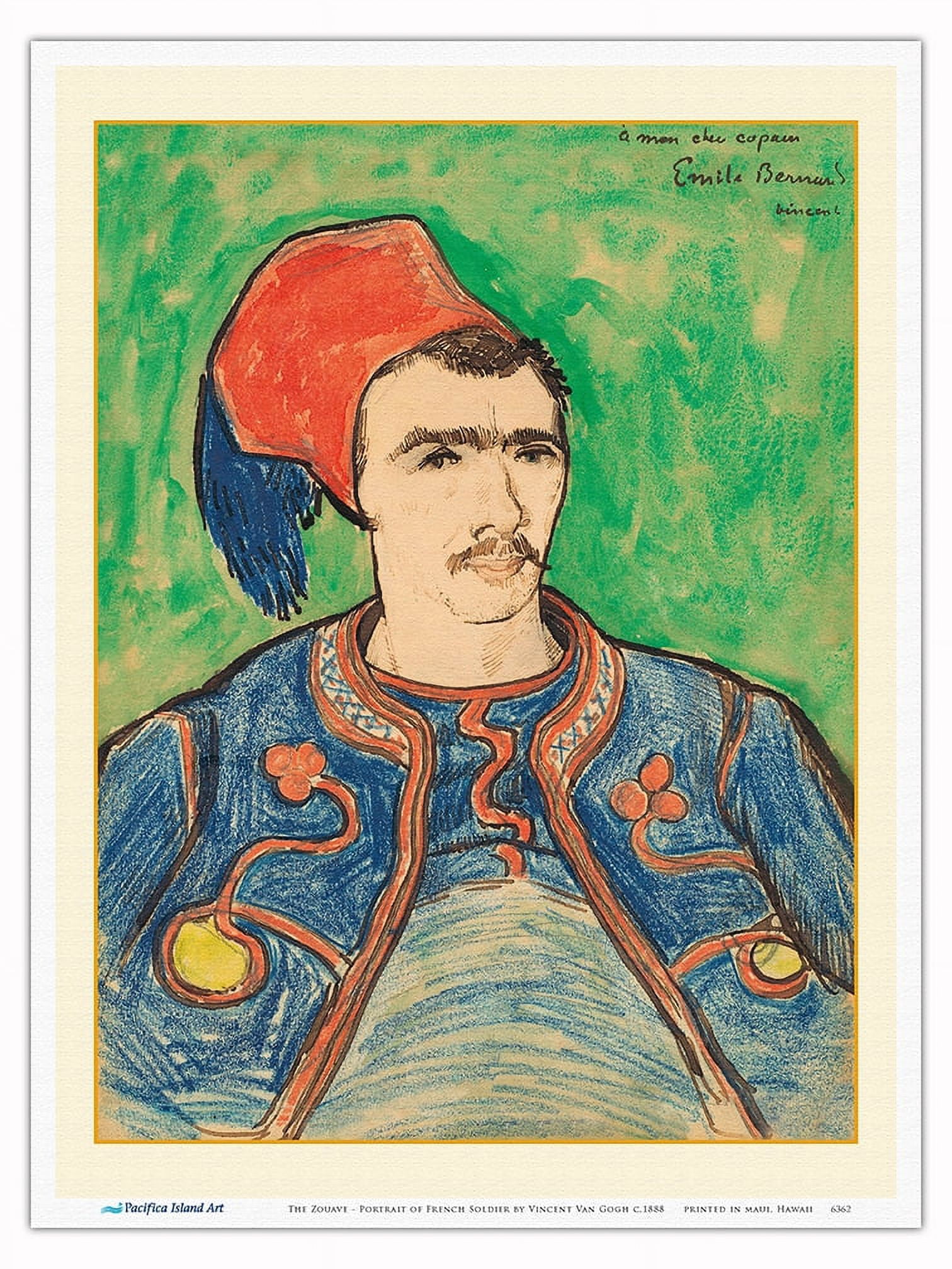The Zouave - Portrait of French Army Soldier - From an Original Color ...