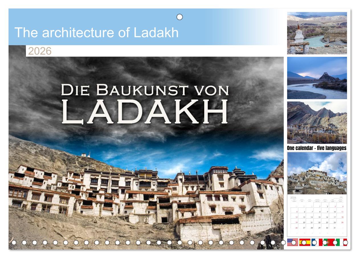 The architecture of Ladakh (Monthly Wall Calendar 2026 11.7 x 16.5 ...