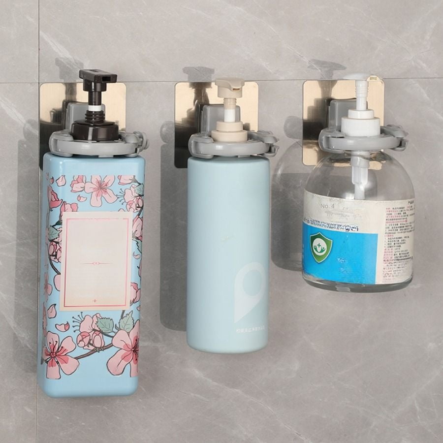 The bathroom shelf shower gel rack bathroom shampoo kitchen no-hole ...