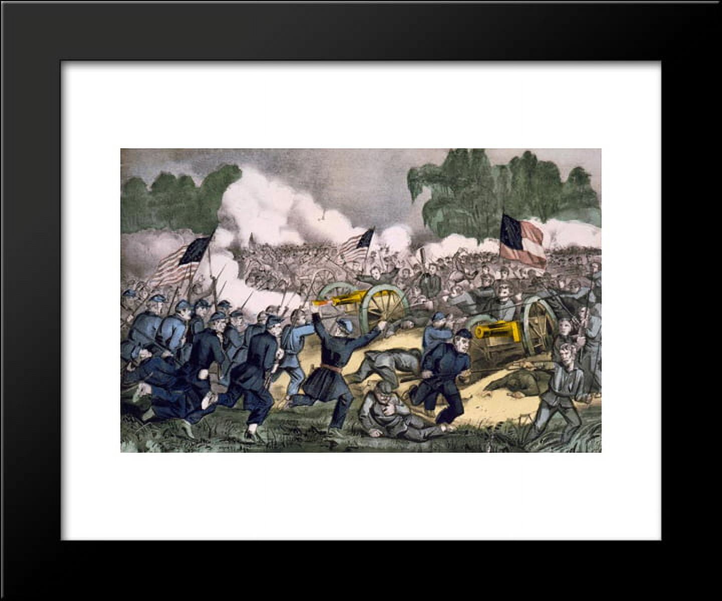 The battle of Gettysburg, Pa. July 3d. 1863 20x24 Framed Art Print by ...