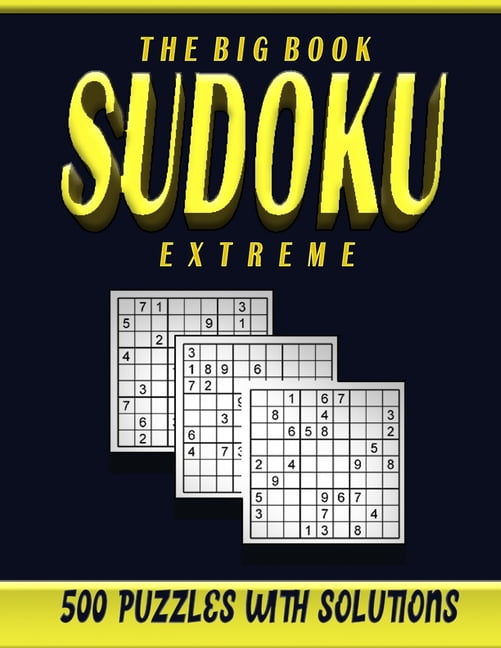 The big book sudoku extreme 500 puzzles: Sudoku puzzle book for adults ...