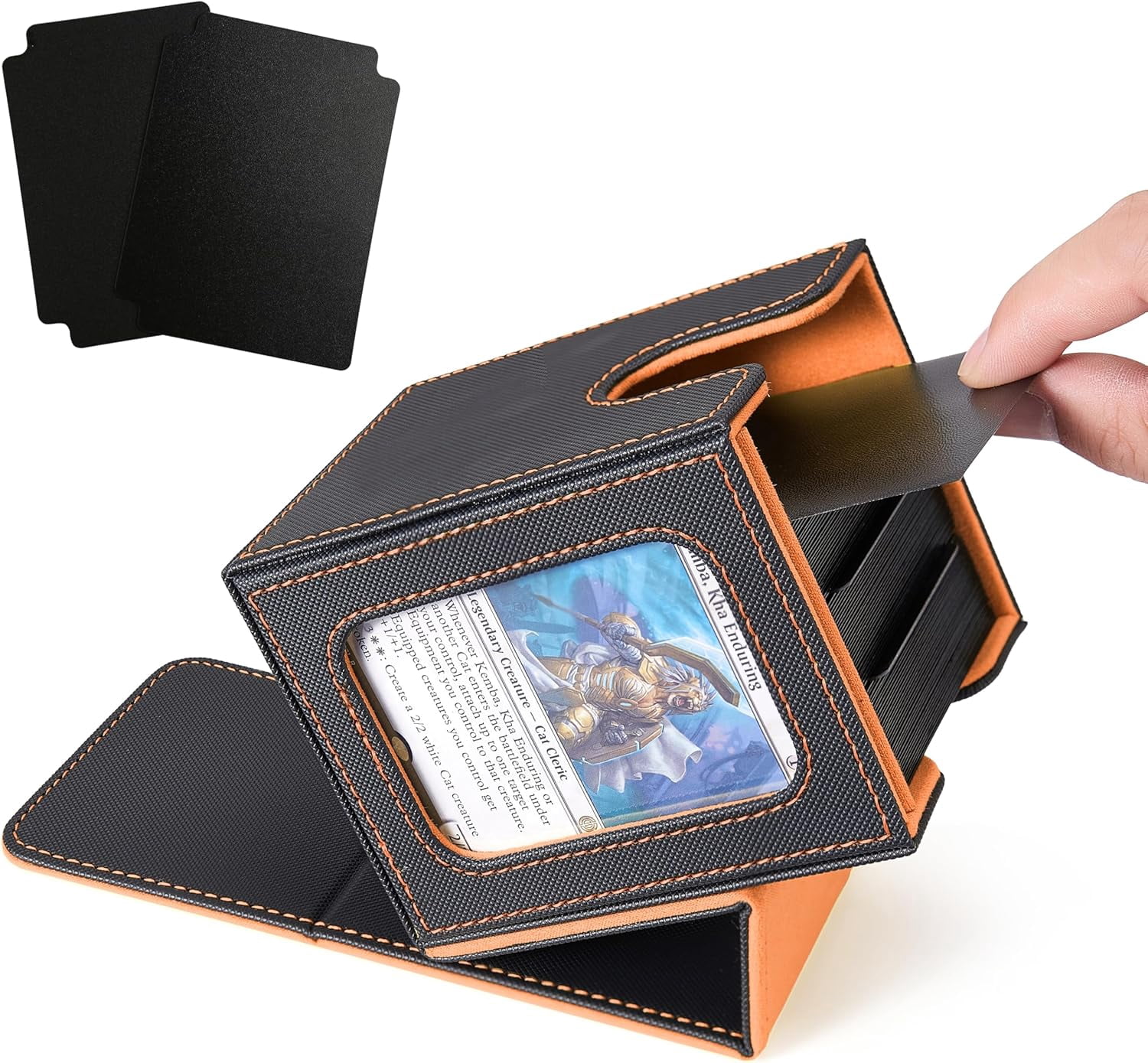 The card box is used for commander display. It can hold 100 double ...