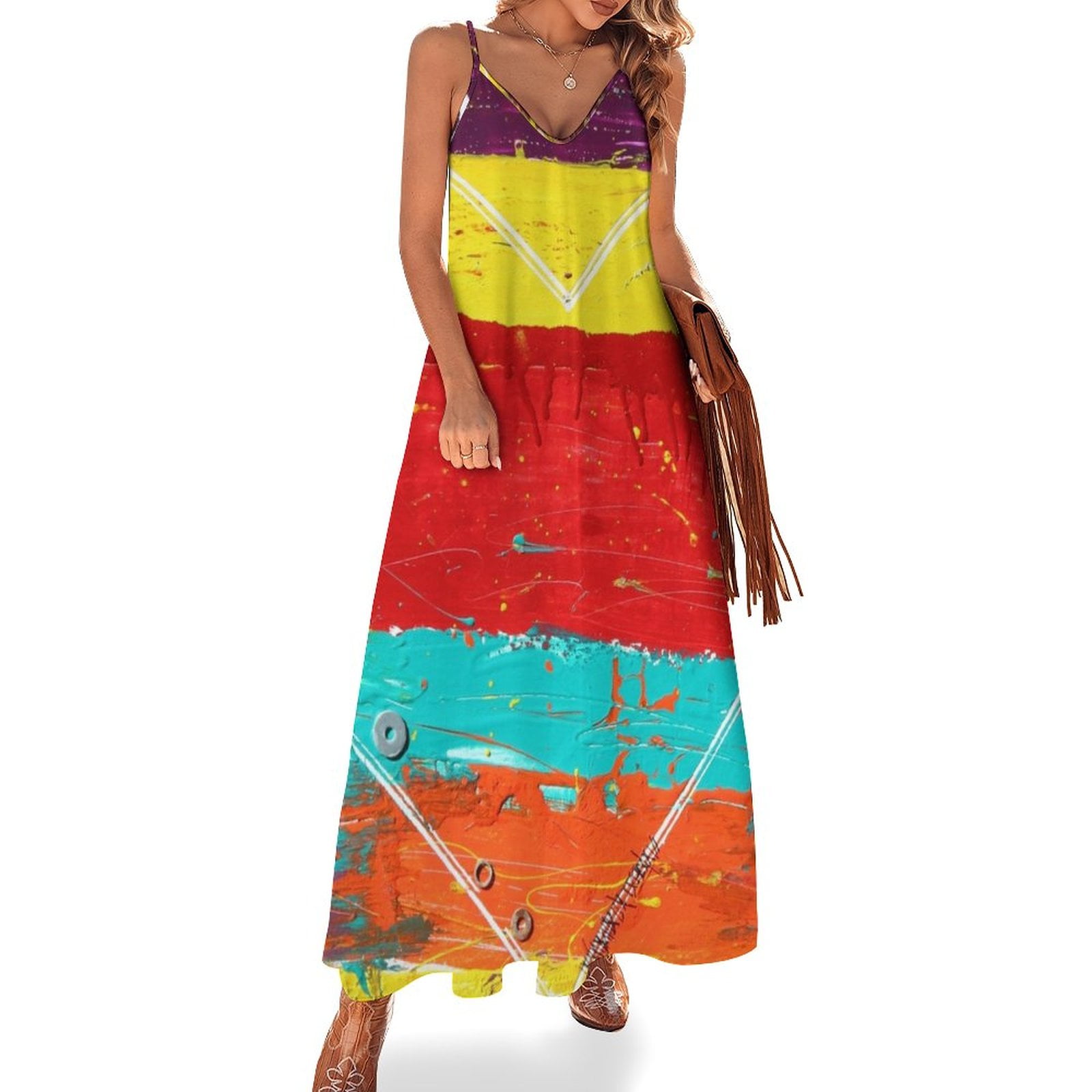 The color of our differences I Sleeveless Dress luxury dresses Female ...