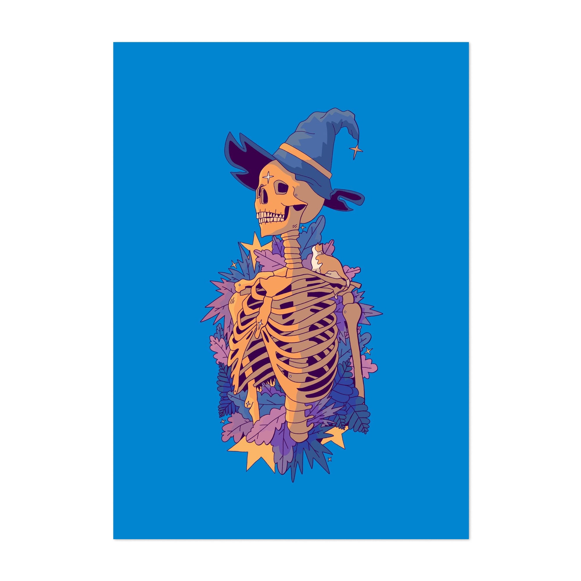 The deathly wizard - Illustration Skull Fantasy Halloween Surrealism ...