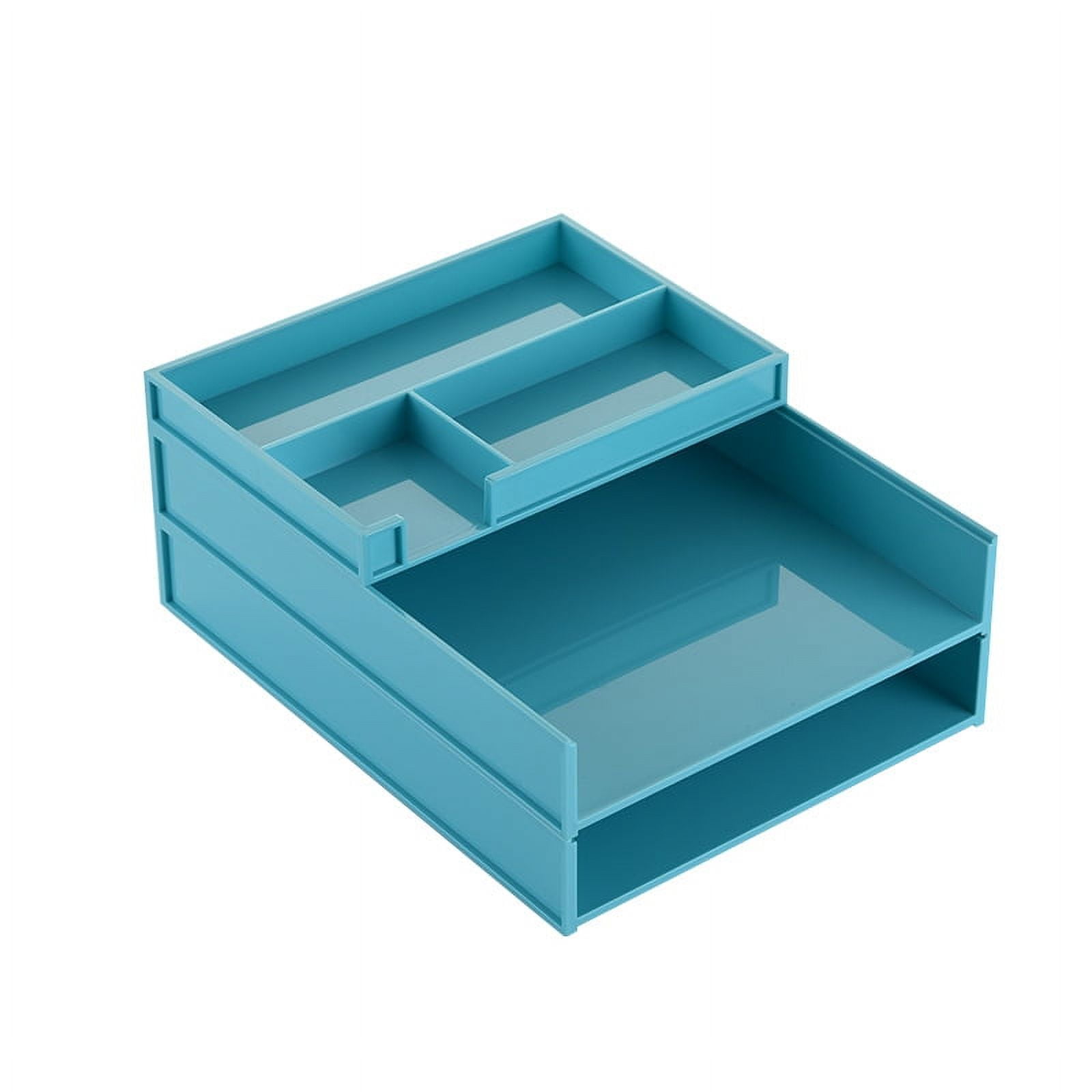 The desktop finishing file rack A4 paper storage multi-layer plastic ...