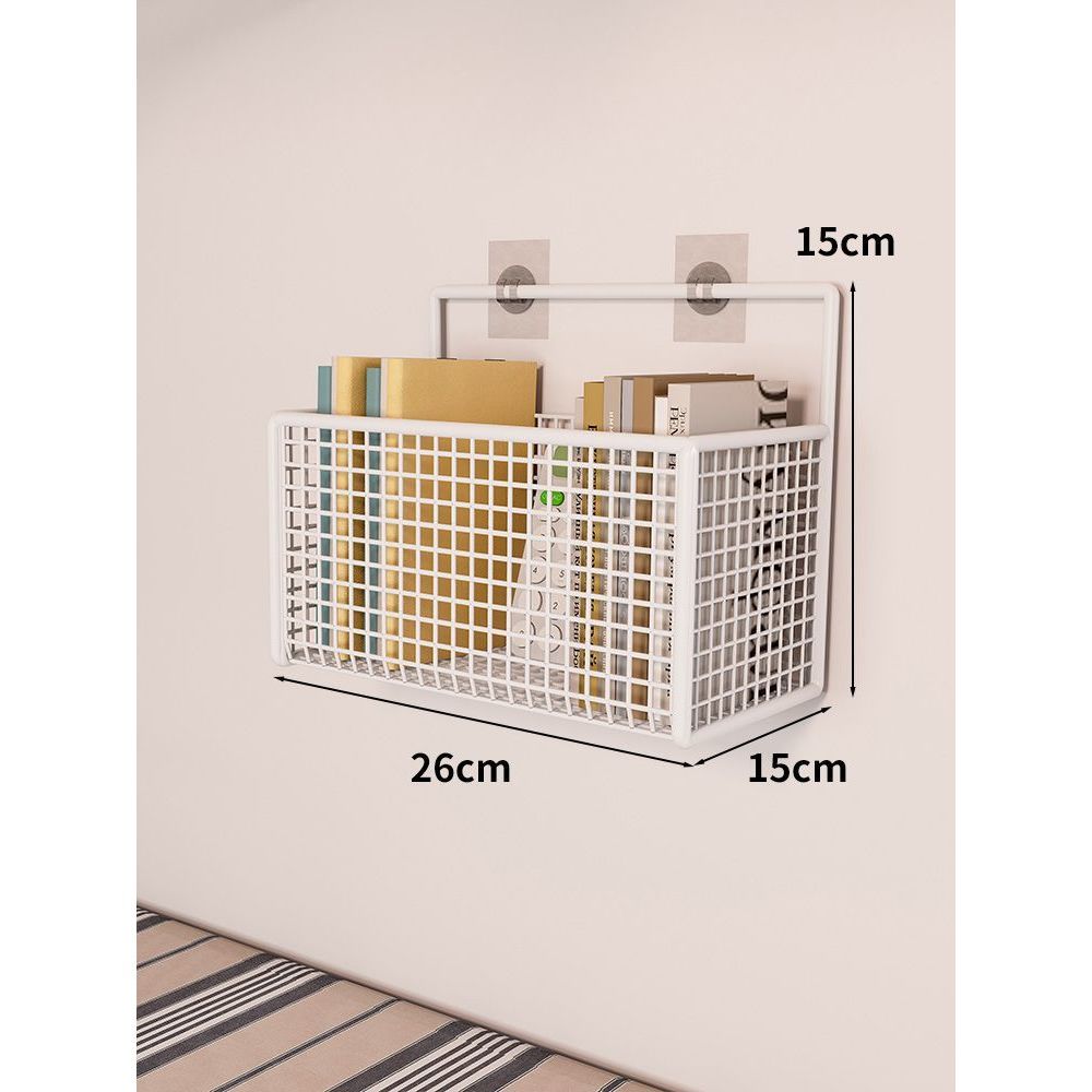 The dormitory storage rack organizes belongings on the bed wall and ...