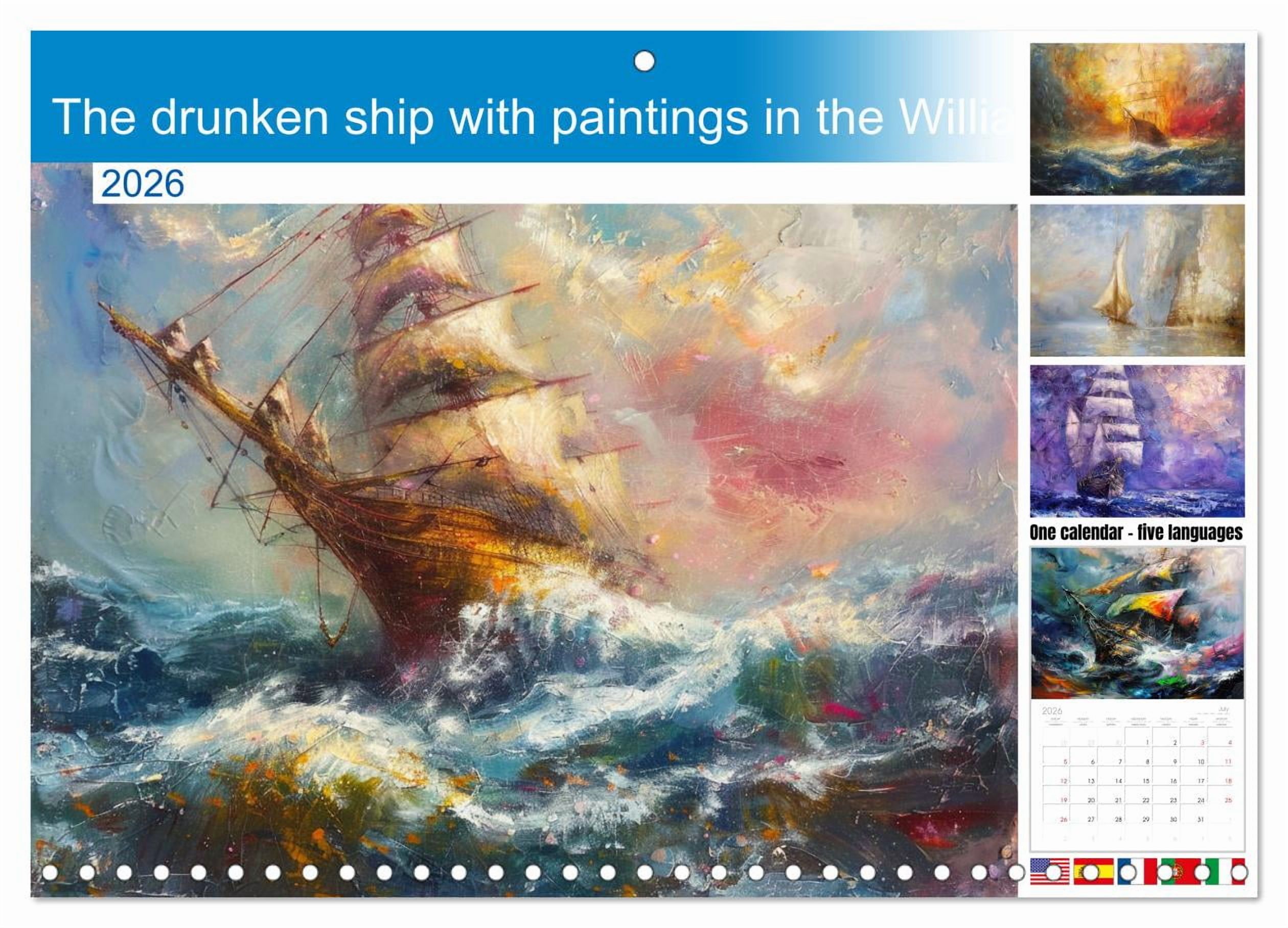 The drunken ship with paintings in the William Turner style (Monthly ...
