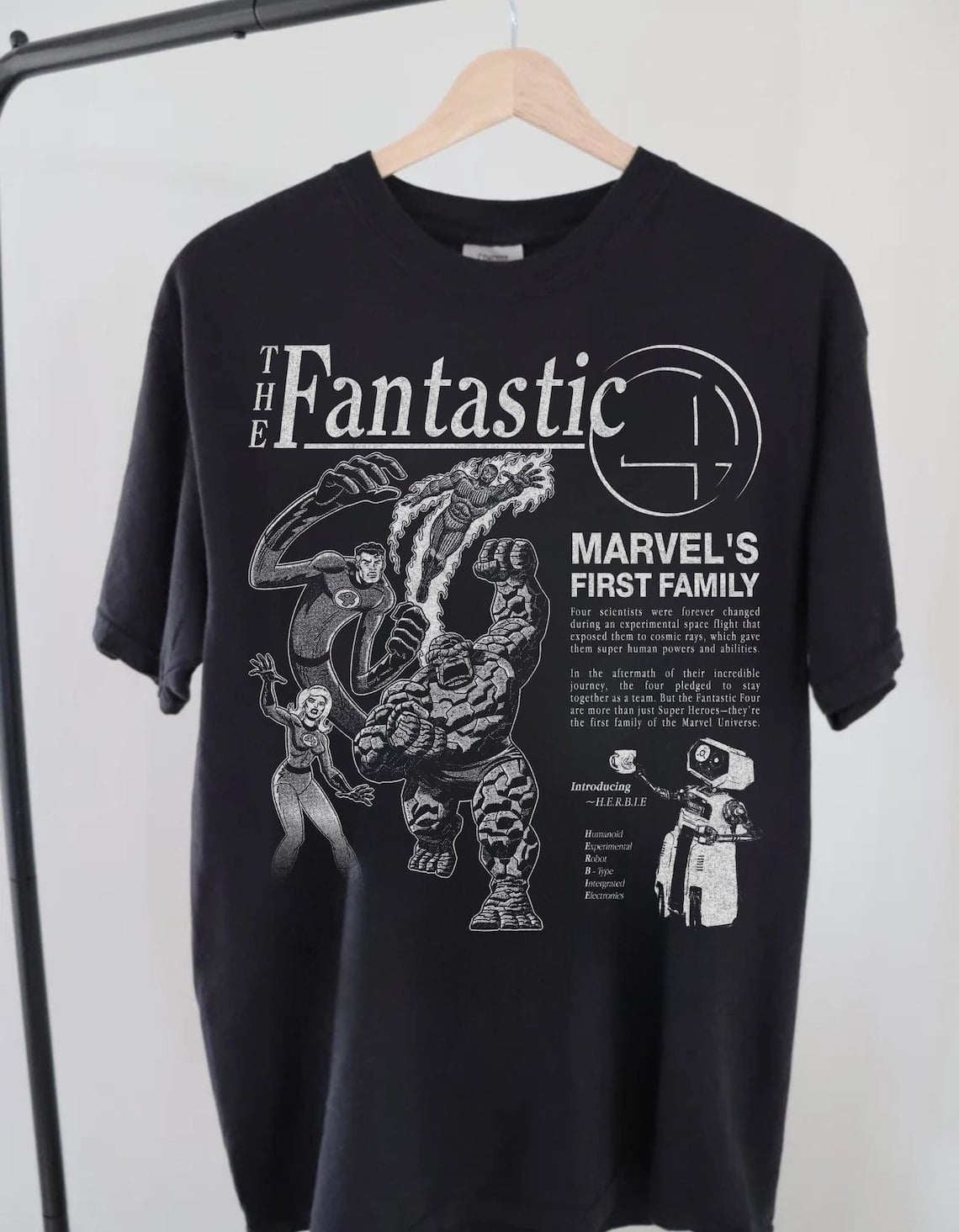 The fantastic Four Comfort Colors 1717 T-shirt, Marvel Comics, Reed ...