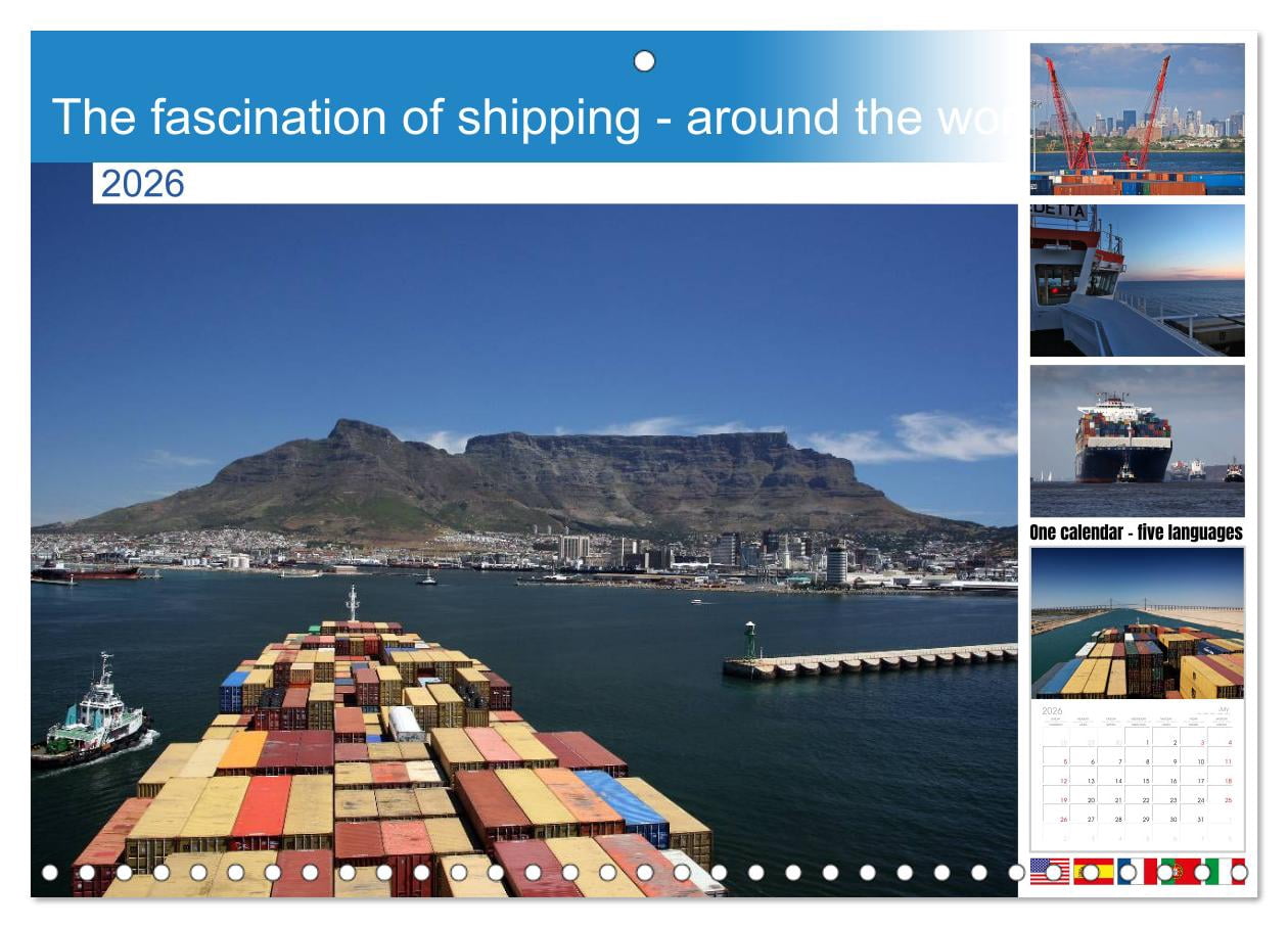 The fascination of shipping - around the world on board (Monthly Wall ...