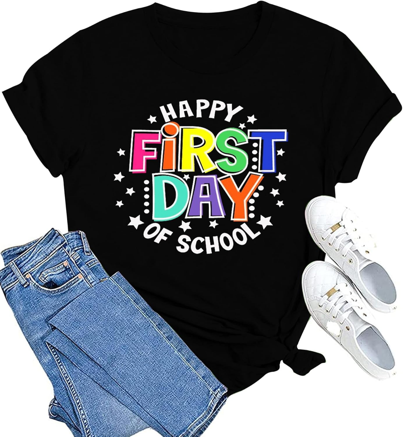 The first day of school. Teacher's blazer. Student's short-sleeved ...