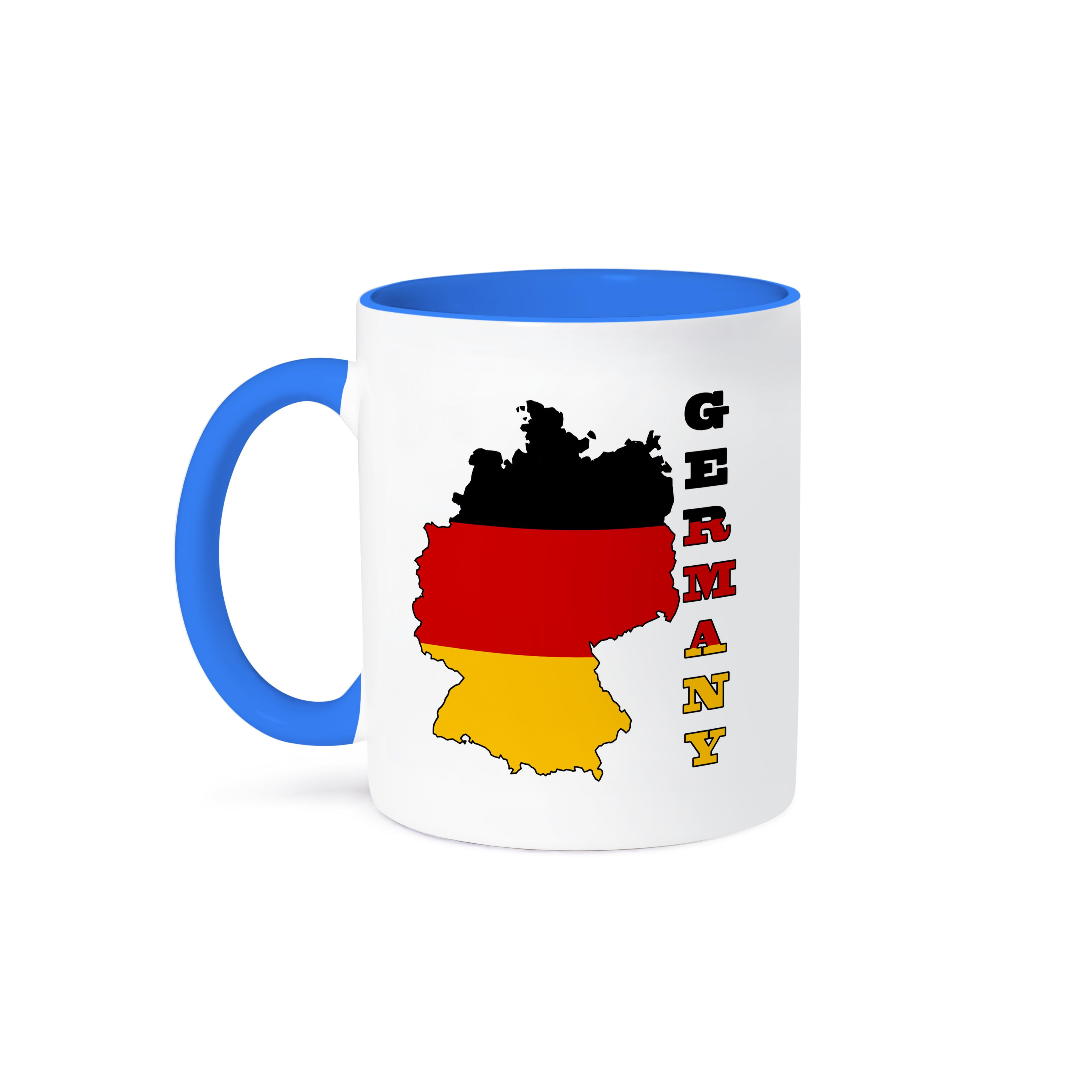 3dRose, The flag of Germany in the outline map of the country and name ...