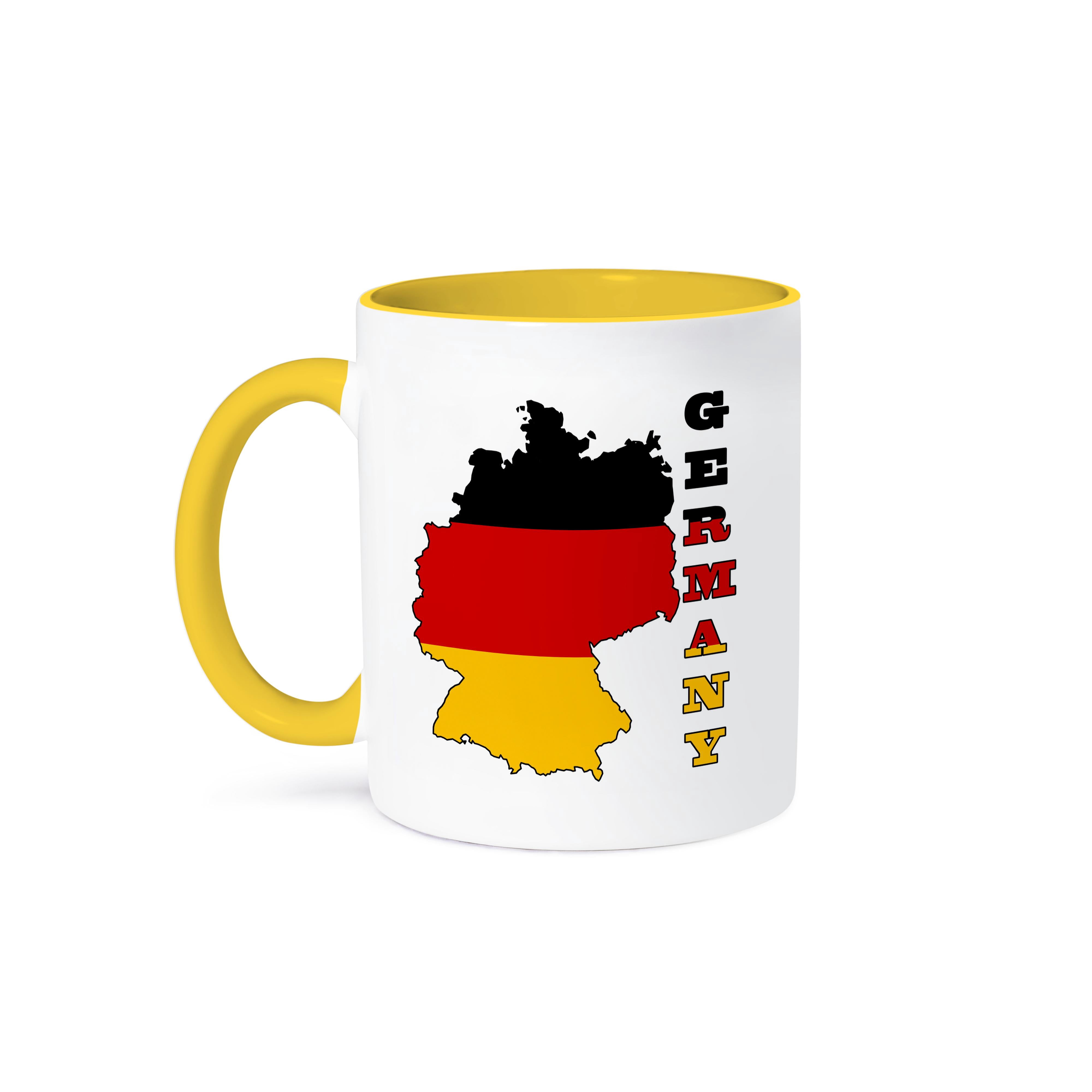 3dRose, The flag of Germany in the outline map of the country and name ...