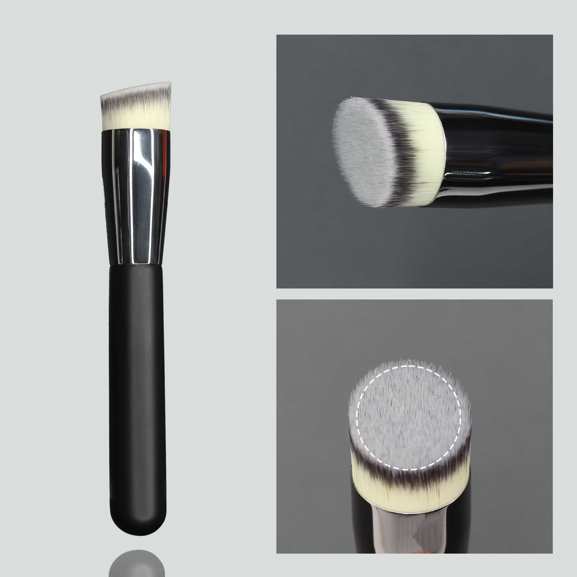 The foundation make-up brush can better fit the facial curve due to the ...