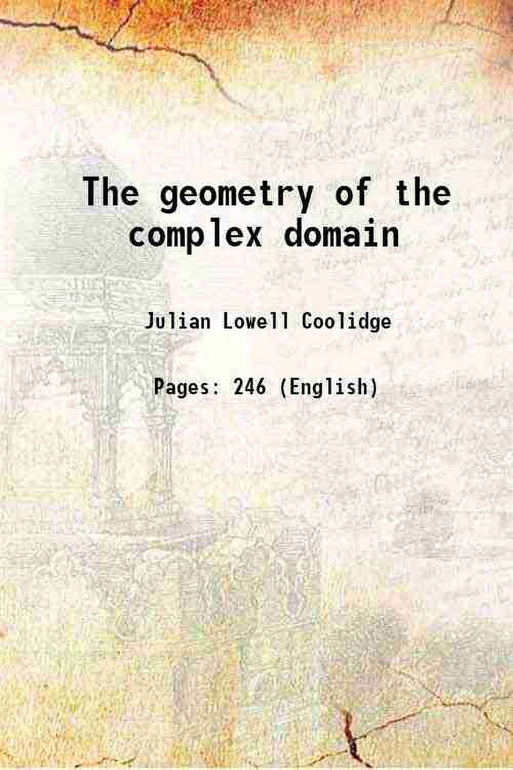 The geometry of the complex domain 1924 - Walmart.com