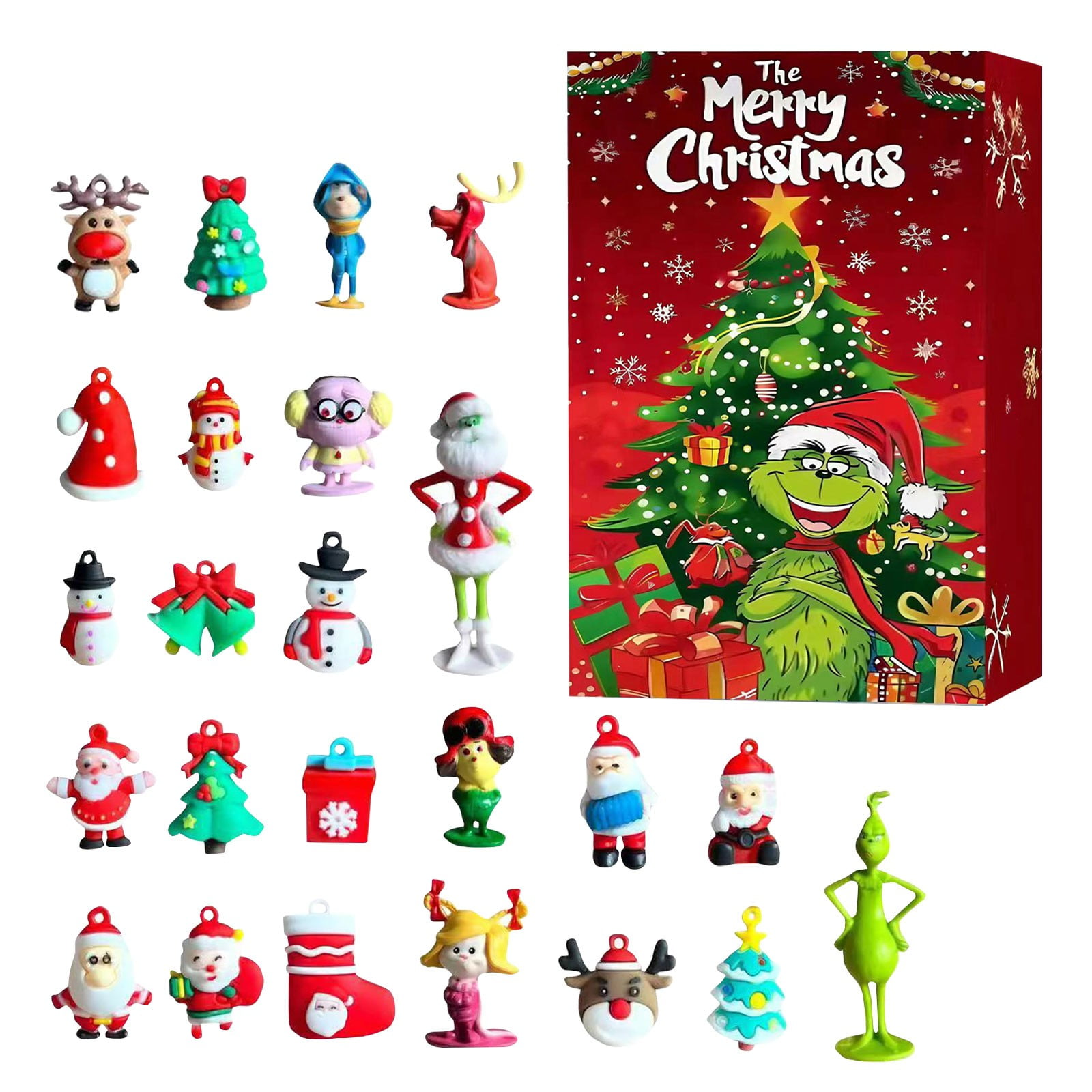 The grinch christmas Grinch Advent Calendar 2024 24pcs Calendar Blind ...