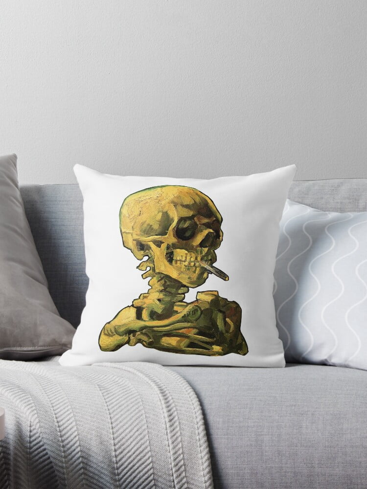 The iconic "Skull of a Skeleton with Burning Cigarette" by Vincent Van ...