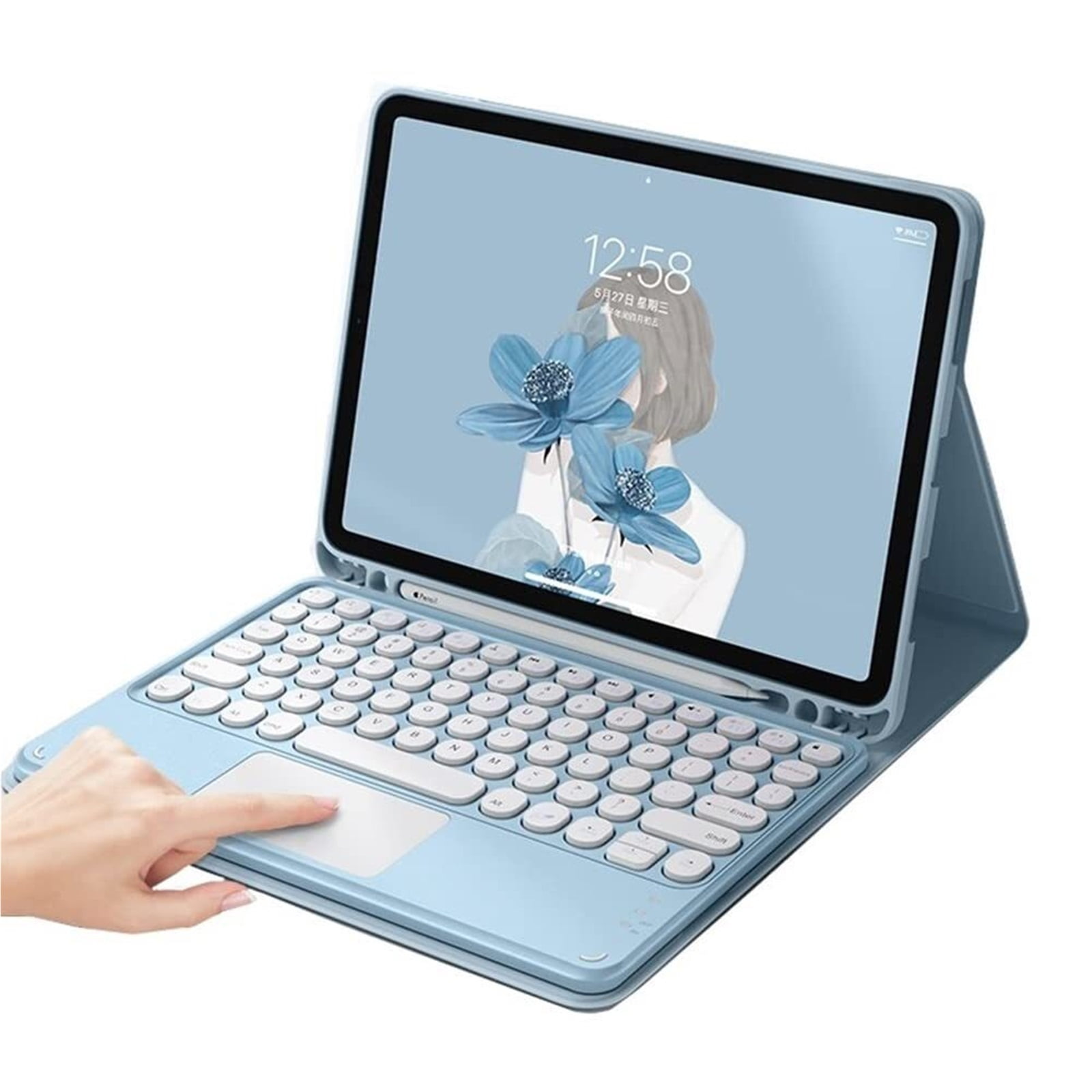 The keyboard case with built-in touchpad function is available for the ...