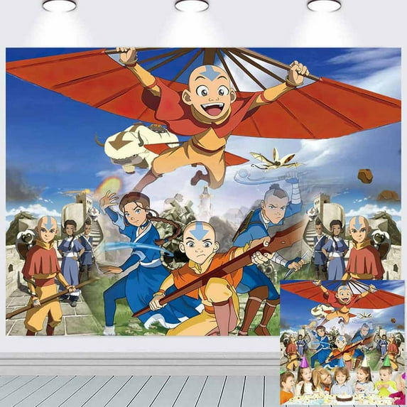 The last airbender edible Backdrop Banner Party Supplies Post Birthday ...