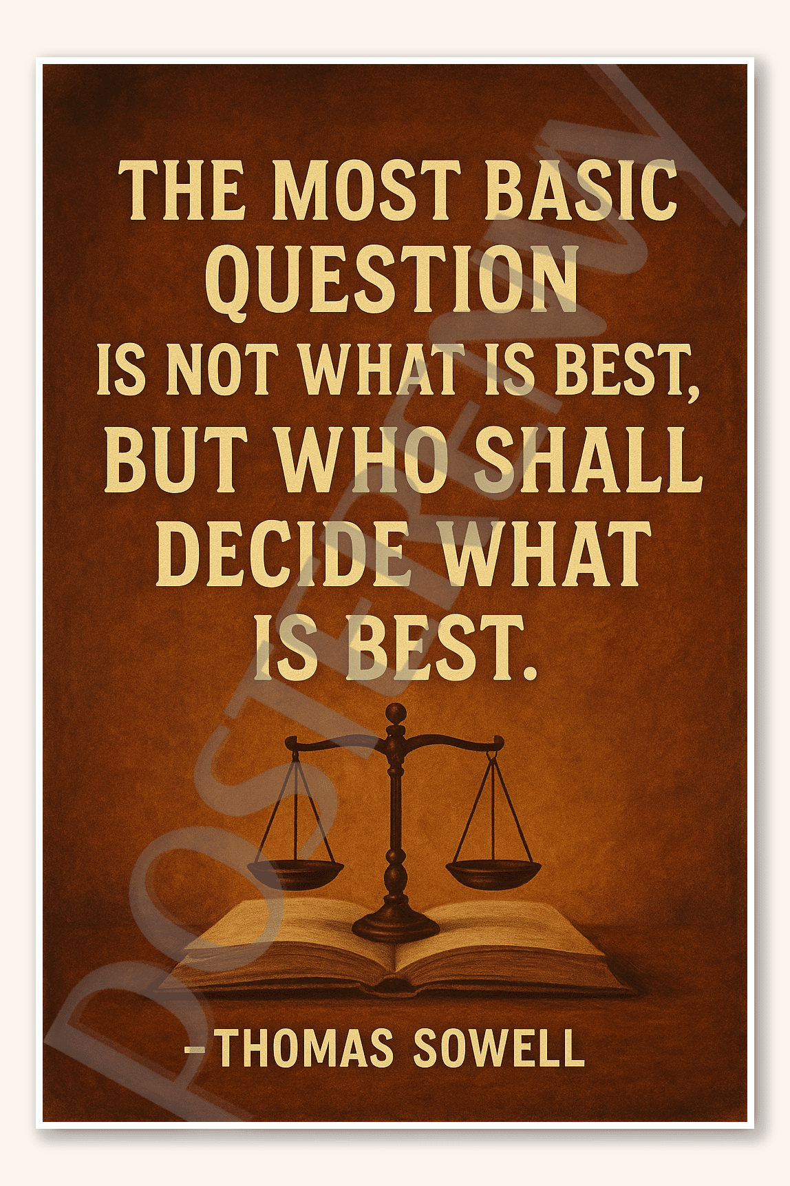 The most basic question is not what is best, but who shall decide what ...
