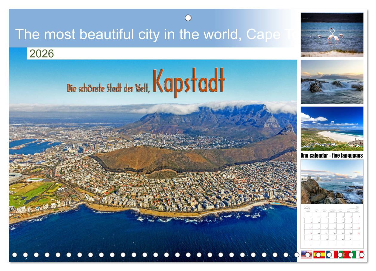 The most beautiful city in the world, Cape Town (Monthly Wall Calendar ...