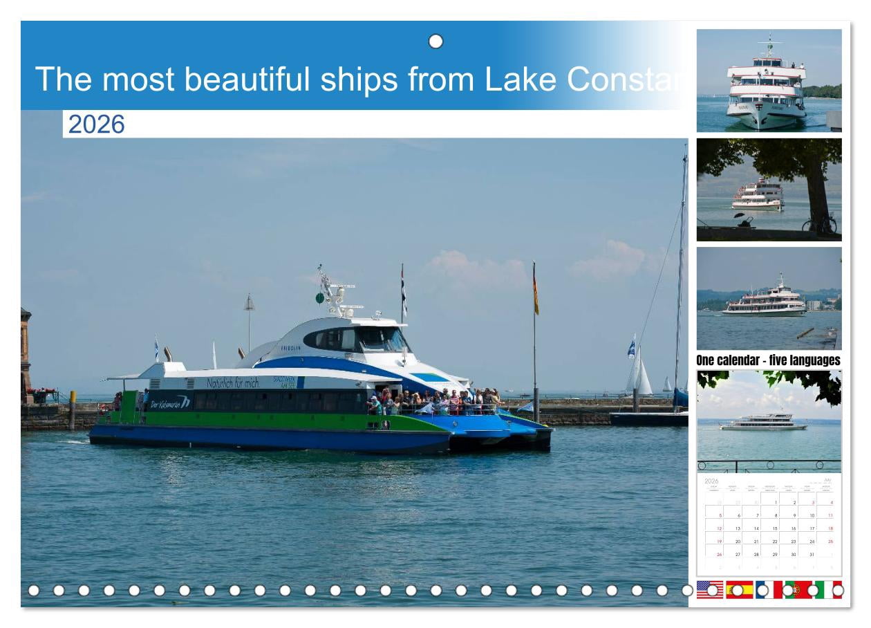The most beautiful ships from Lake Constance (Monthly Wall Calendar ...