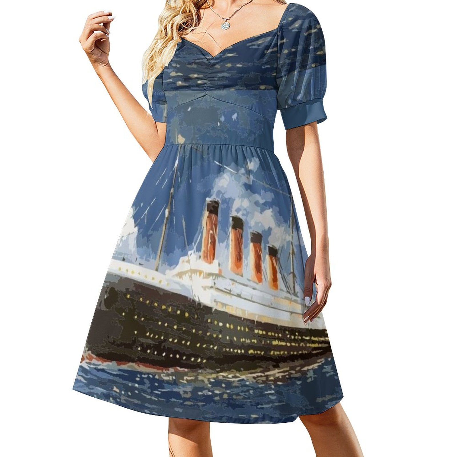The most popular ship of all times Titanic. Sleeveless Dress women's ...