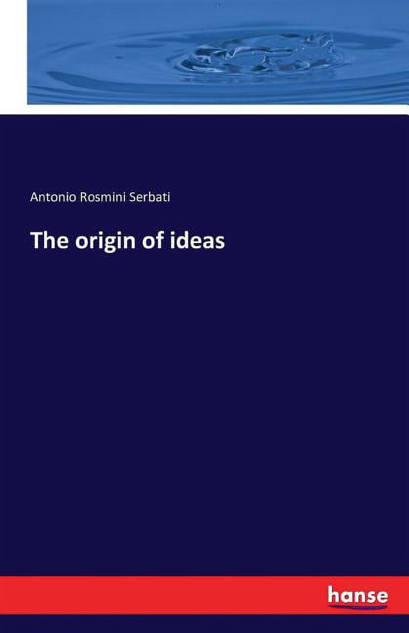 The origin of ideas, (Paperback) - Walmart.com